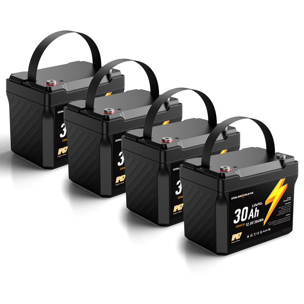 12V 30Ah LiFePO4 Lithium Deep Cycle Battery - Goldenmate