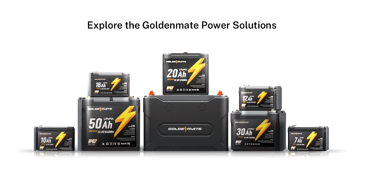 Goldenmate: LiFePO4 Batteries for Marine, RVs, and More