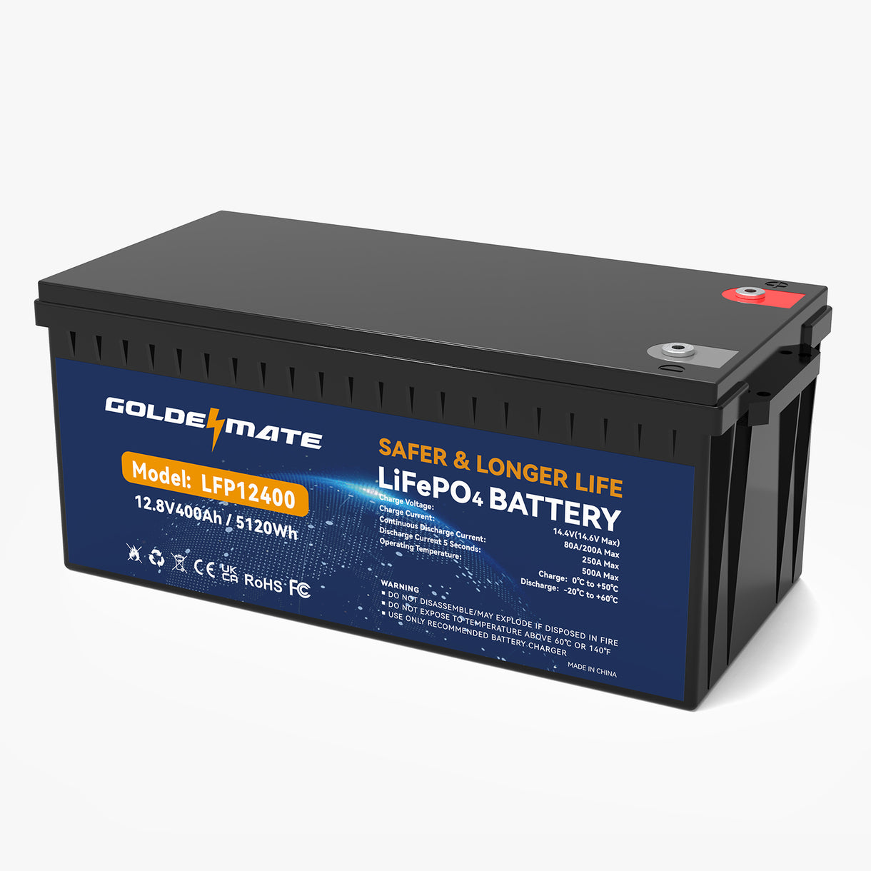 12V 400Ah LiFePO4 Lithium Deep Cycle Battery